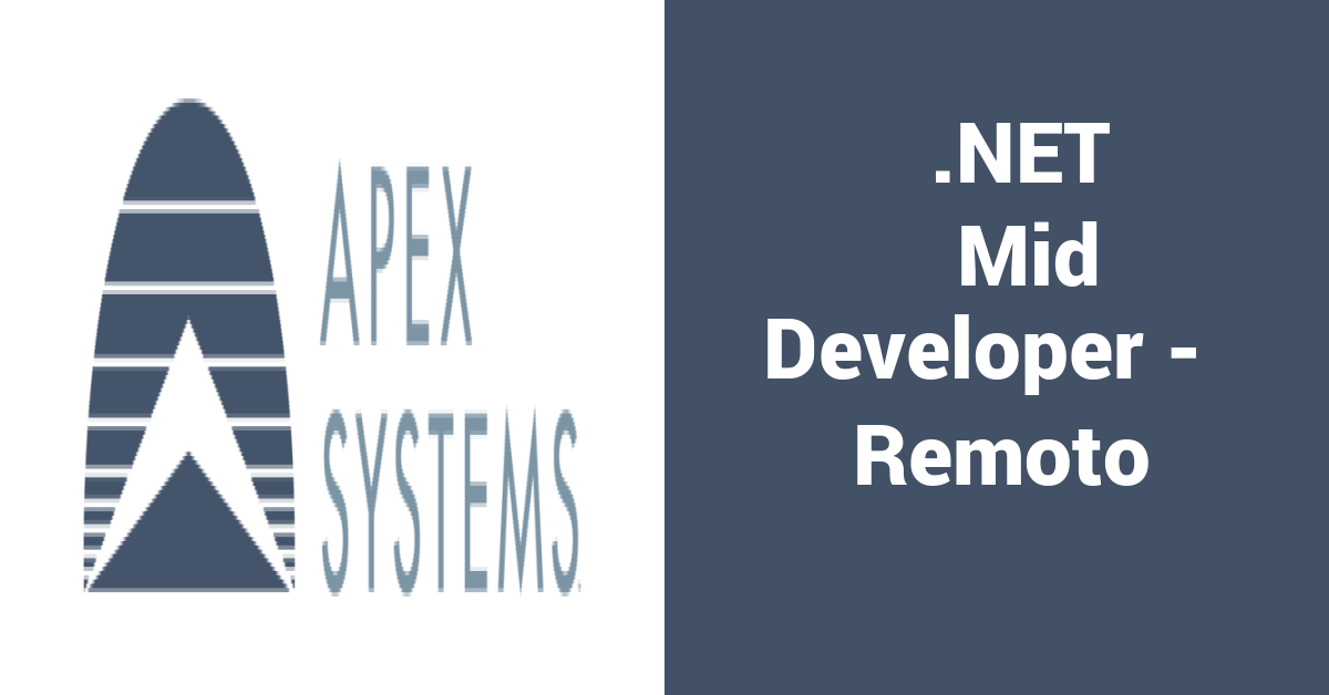 Empleo de .NET Mid Developer - Remoto en Remoto - Solo México-110674-MX